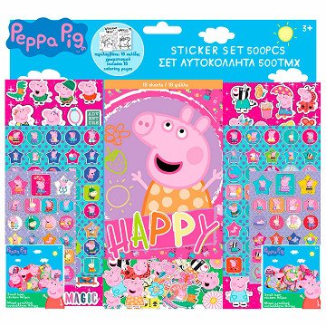 Peppa Pig Sticker Set, 500 pcs. | Thimble Toys