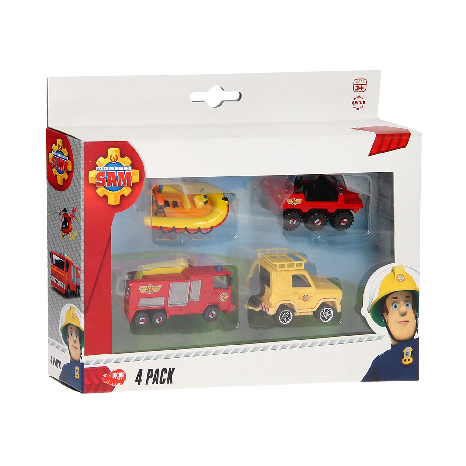 Brandweerman Sam Voertuigenset, 4st. - Reddingsboot | Thimble Toys