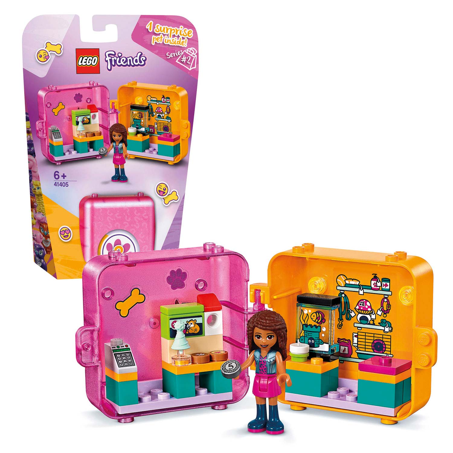 LEGO Friends 41405 Andrea's Shopping Play Cube | Thimble Toys