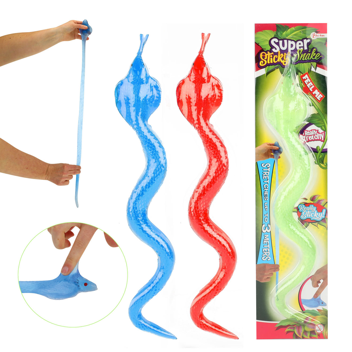 Mega Kleverige en Rekbare Slang | Thimble Toys