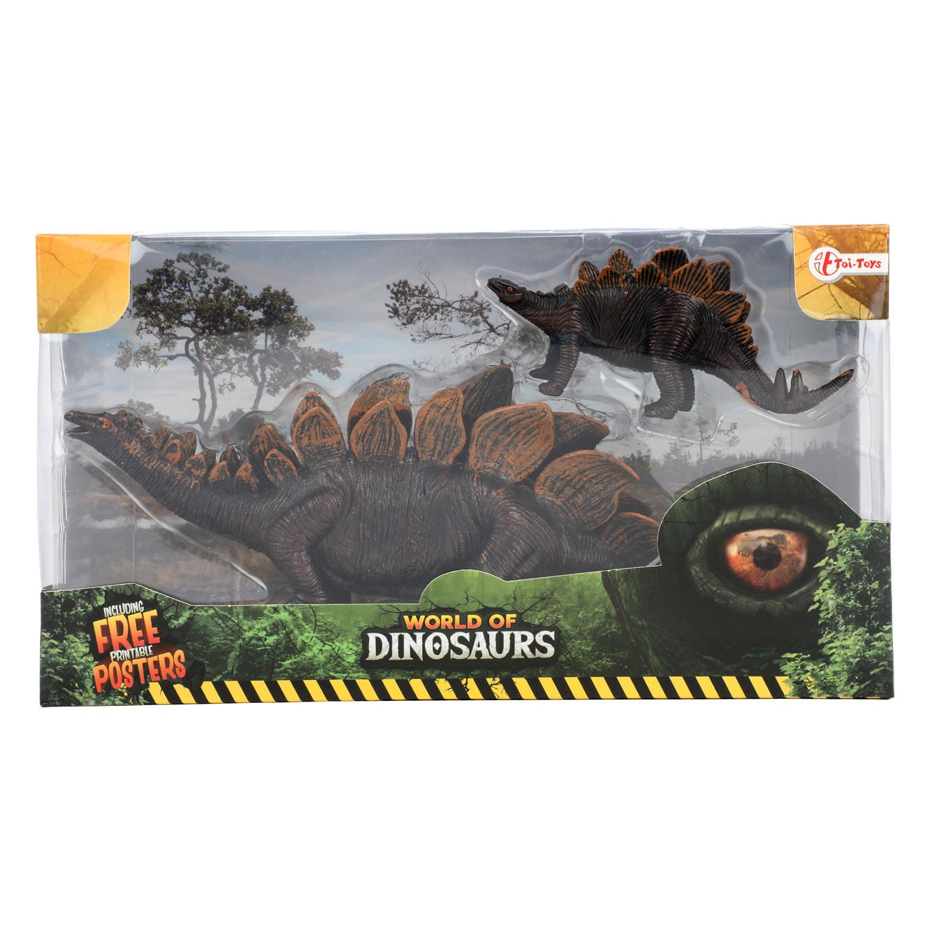World of Dinosaurs Moeder met Kind - Stegosaurus | Thimble Toys