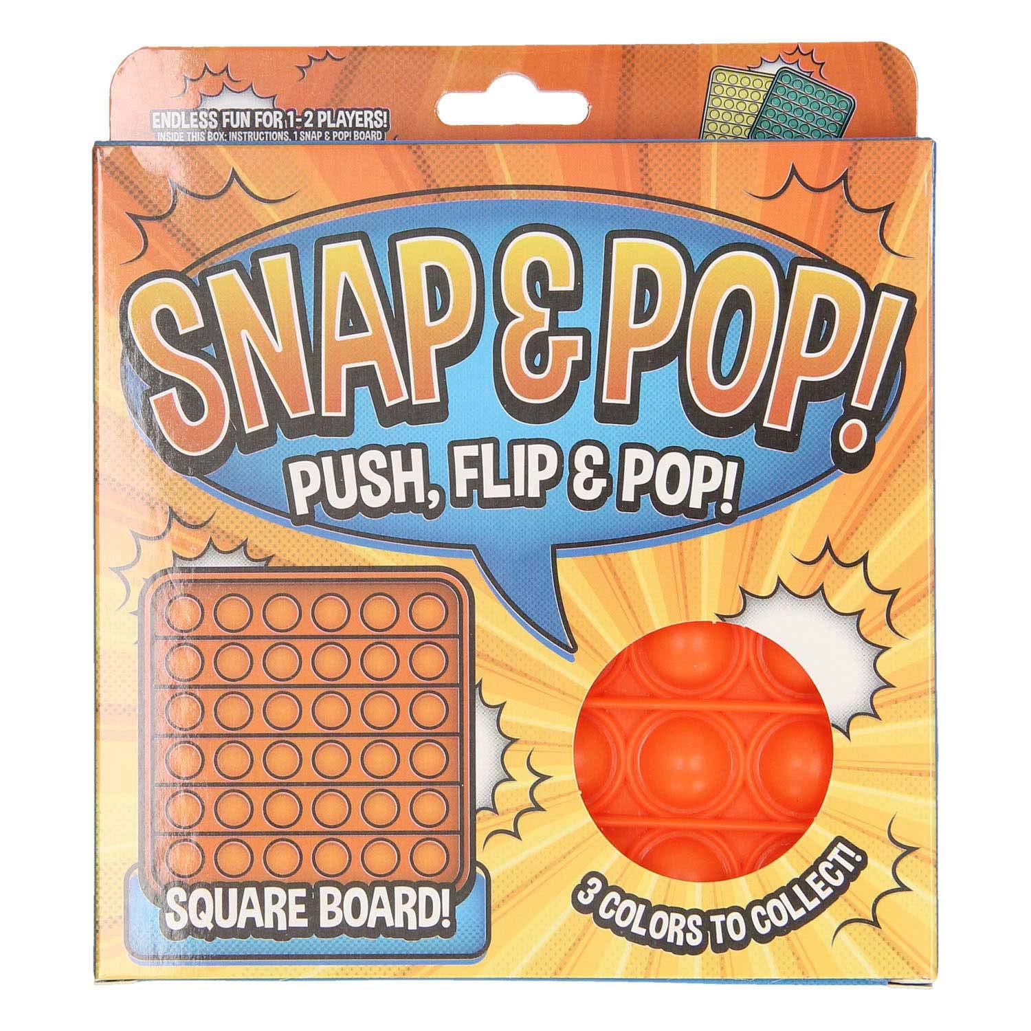 Fidget Toys Snap & Pop - 8-Hoek Oranje | Thimble Toys