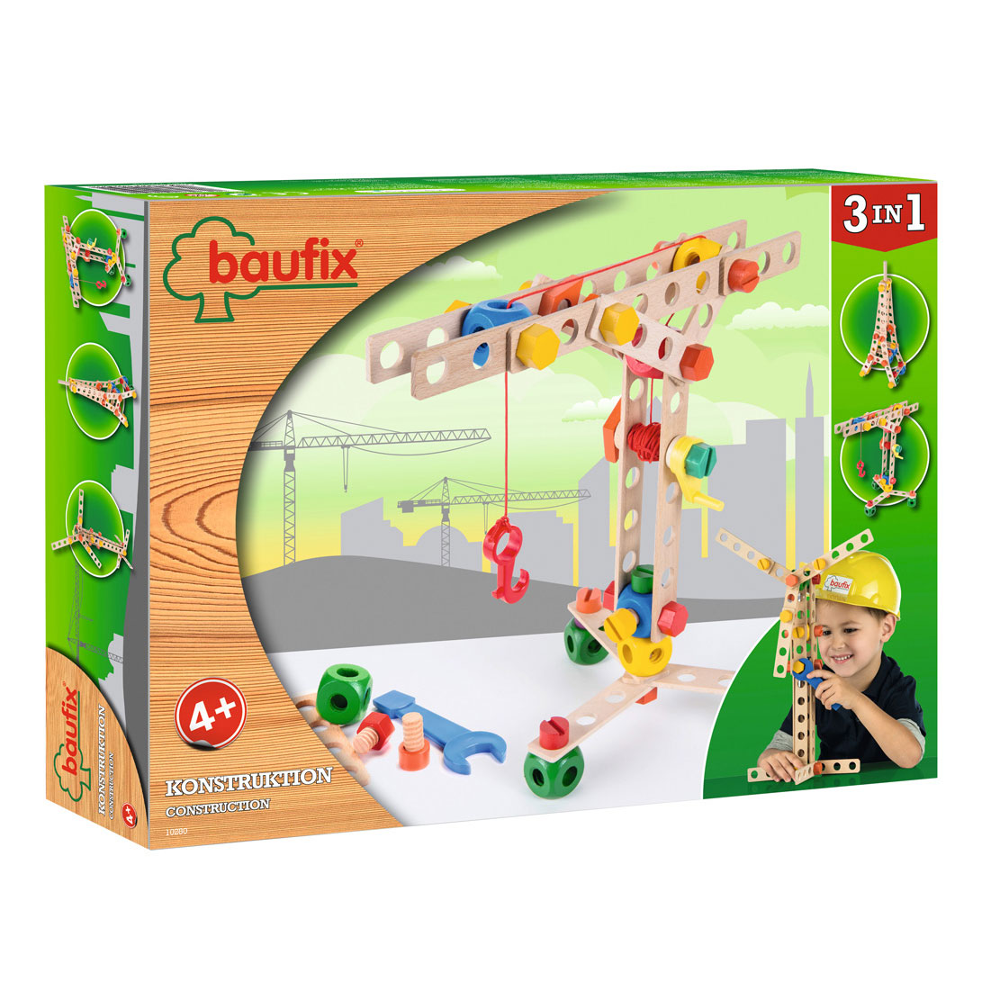 Baufix Houten Constructieset, 70 dlg. | Thimble Toys