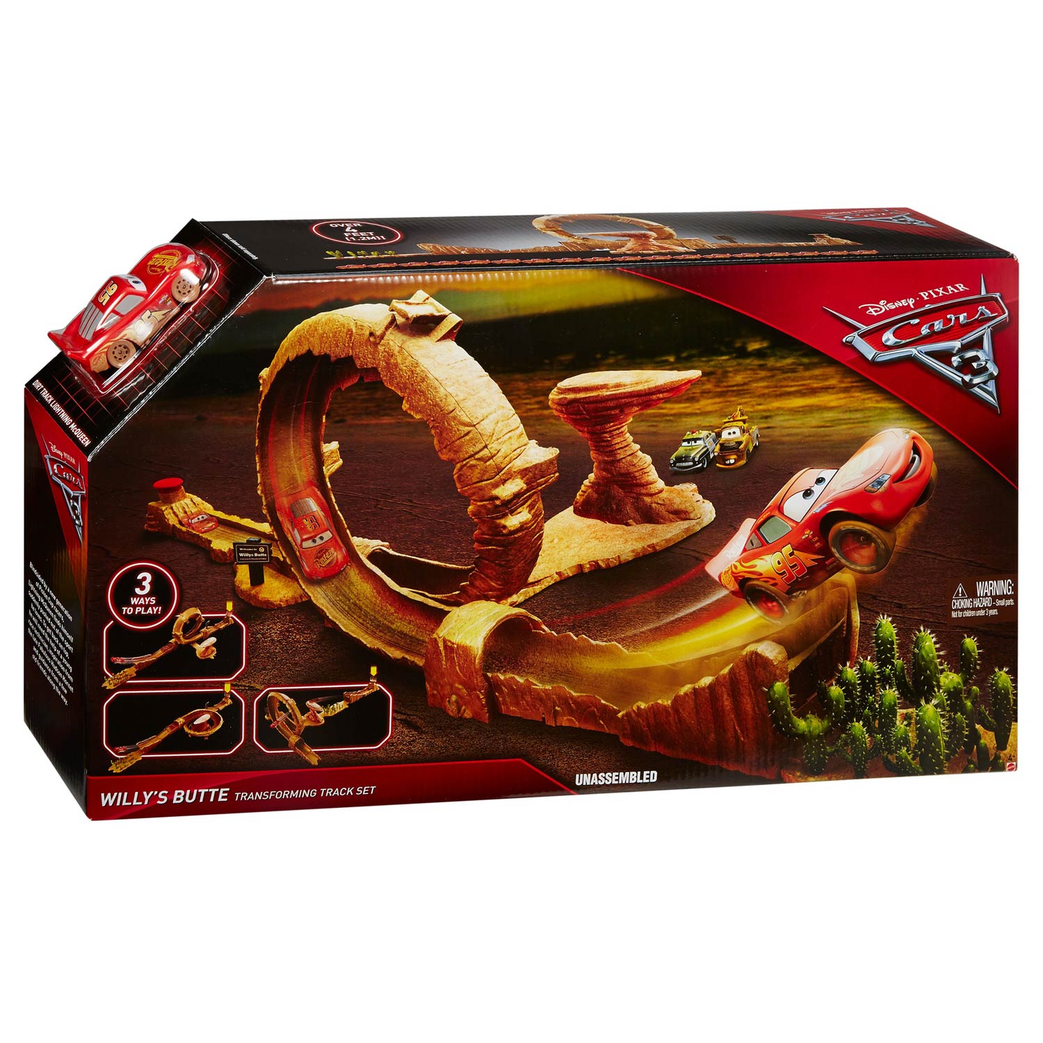 Cars 3 - Willy's Butte Transformerende Racebaan | Thimble Toys