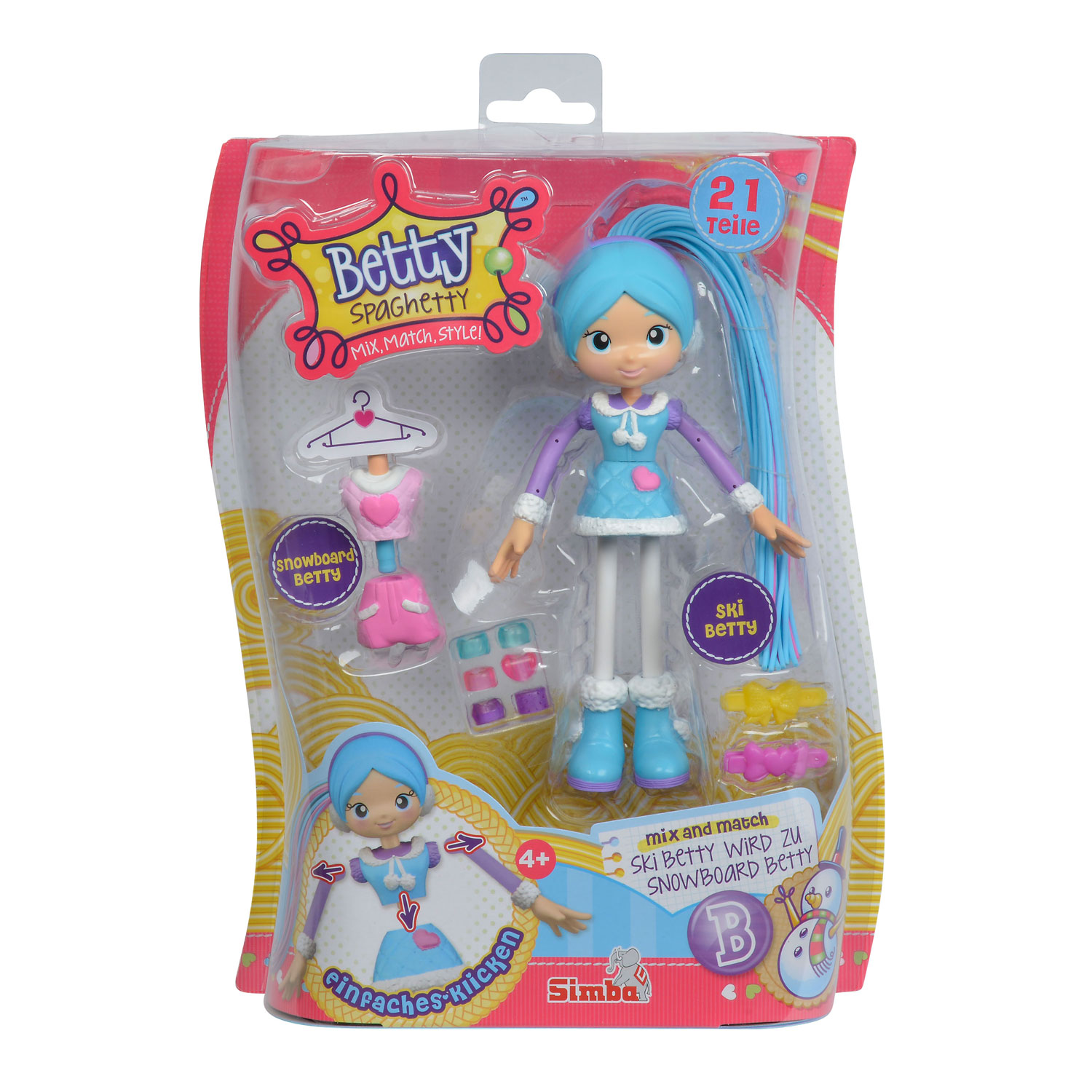Betty Spaghetty Speelfiguur - Ballet/Prinses Betty | Thimble Toys
